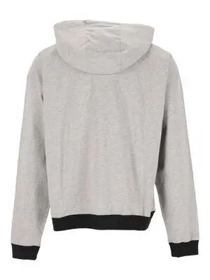 Versace Cotton Jersey Hoodie With Medusa Logo Print - Gray
