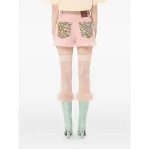 Valentino Garavani Denim Denim Shorts - Pink