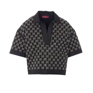Gucci Wool Tweed Lame' Top