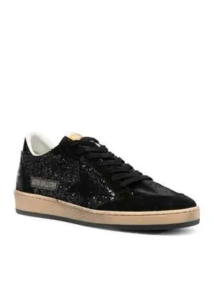GOLDEN GOOSE Ball-star Suede And Glitter Sneakers
