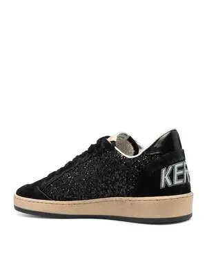 GOLDEN GOOSE Ball-star Suede And Glitter Sneakers