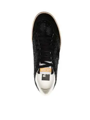 GOLDEN GOOSE Ball-star Suede And Glitter Sneakers