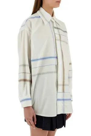 Bottega Veneta Embroidered Poplin Shirt