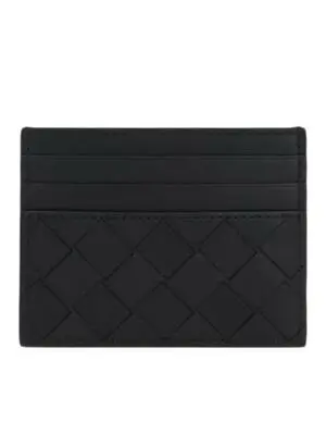 Bottega Veneta Card Holder In Intrecciato Vn - Multicolor