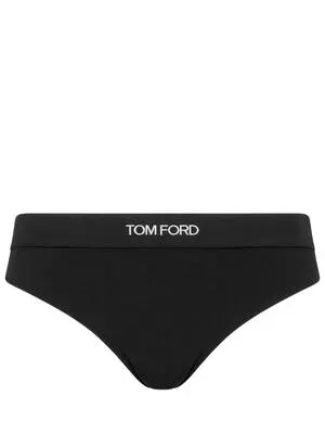 TOM FORD Logo Thong - Black