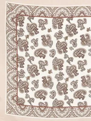 Brioni Printed Silk Pocket Square - Multicolor