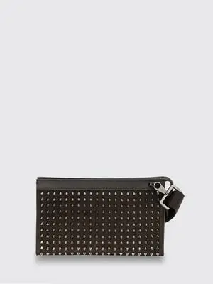 CHRISTIAN LOUBOUTIN Funky Leather Clutch With All-over Studs - Black