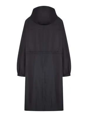 Prada Re-nylon Trench Coat With Hood