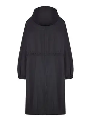 Prada Re-nylon Trench Coat With Hood