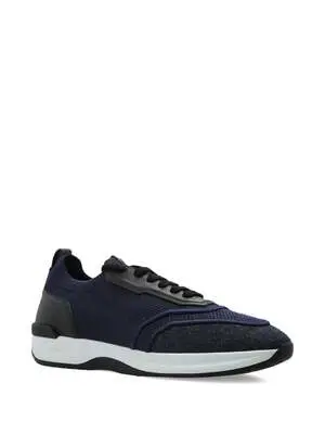 Brioni Cotton And Linen Blend Sneakers - Multicolor