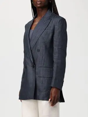 Max Mara Double-breasted Denim Blazer