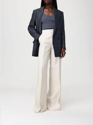 Max Mara Double-breasted Denim Blazer - Gray