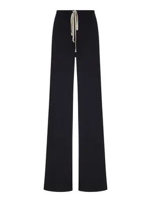 Rick Owens Drawstring Bias Pants With Drawstring - Black