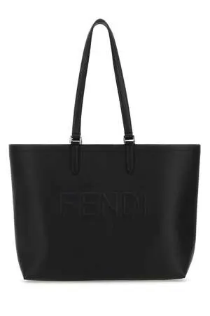 Fendi Roma Shopping Bag - Black