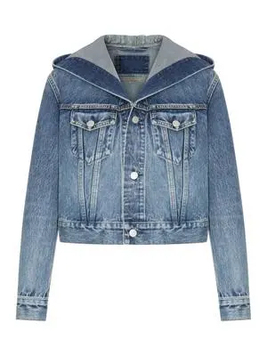 Alaïa Hooded Denim Jacket