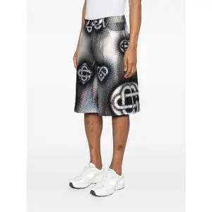 Casablanca Shorts Denim Shorts - Black