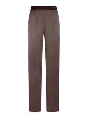 TOM FORD Peach-feel Silk Satin Pj Pants - Black