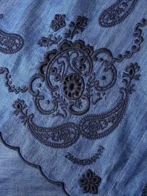 Zimmermann Aster Denim Midi Dress