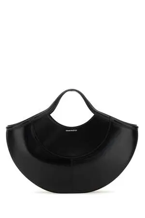 Alexander McQueen Leather The Cove Shopping Bag - Black