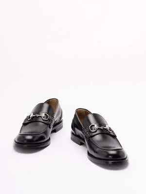 Gucci Leather Horsebit Loafers