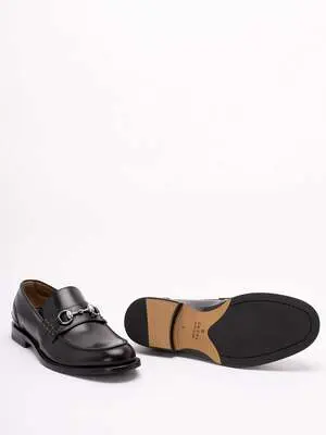 Gucci Leather Horsebit Loafers