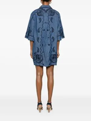 Zimmermann Aster Denim Mini Dress