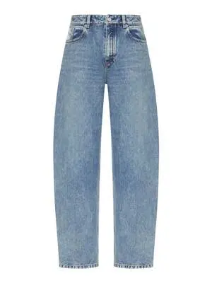 Alaïa Round Cotton Jeans