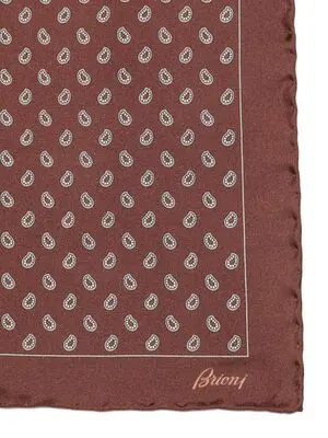 Brioni Pritned Silk Foulard