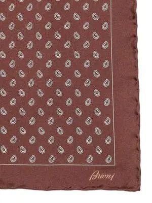 Brioni Printed Silk Foulard - Multicolor
