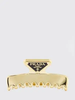 Prada Gold Tone Hair Accessories For Women