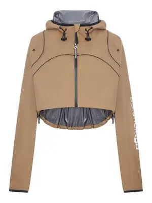 Balenciaga Techwear Cropped Jacket - Brown