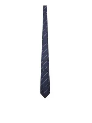 TOM FORD Silk Tie With Geometric Pattern
