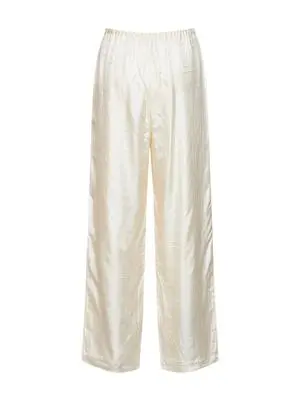 TOTEME Monogram Silk Pj Trousers - Multicolor