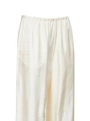 TOTEME Monogram Silk Pj Trousers - Multicolor