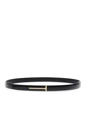 TOM FORD Thin Brushed Leather Belt