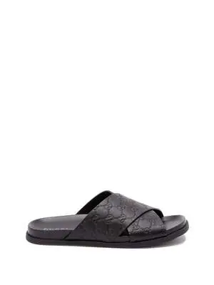 Gucci Gg` Criss-cross Sandals - Multicolor