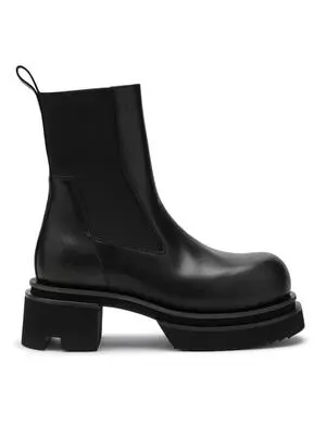 Rick Owens Bogun Leather Boots - Black
