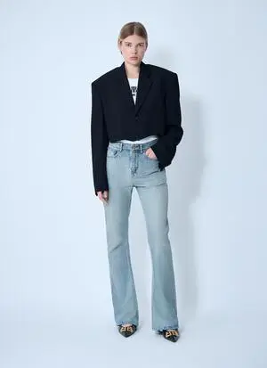 Balenciaga Cut-off Wool-blend Blazer