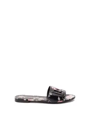Dolce & Gabbana Sliders With Florar Print - Multicolor