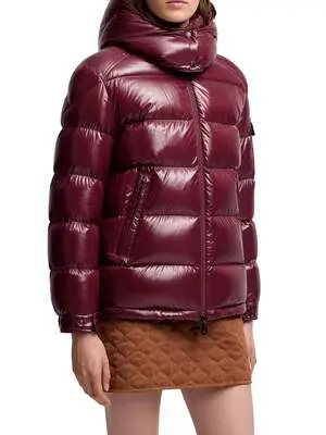 Moncler Maire Short Down Jacket - Brown