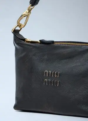 Miu Miu Logo Motif Pouch Shoulder Bag
