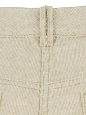 Brunello Cucinelli Velvet Flared-leg Trousers - Multicolor