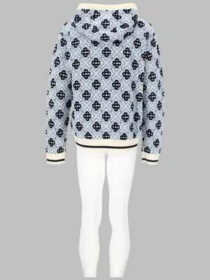 Casablanca Felpa Monogram Con Cappuccio E Zip