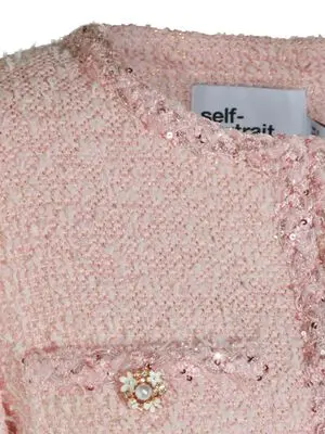 SELF-PORTRAIT Bouclé Short Jacket