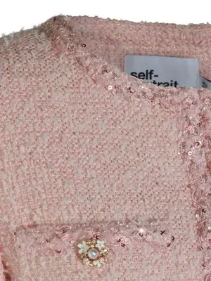 SELF-PORTRAIT Bouclé Short Jacket - Multicolor
