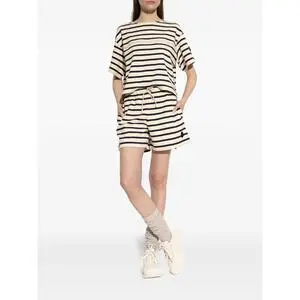 Moncler Neutrals Shorts Knee-length Shorts - Cream