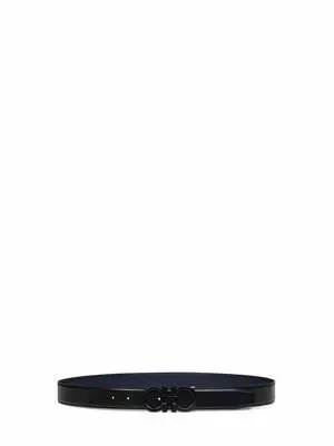 FERRAGAMO Two-tone Gancini Reversible Belt - Multicolor