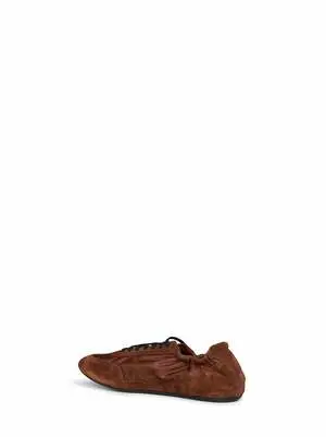 Prada Calzature Rosewood Brown Collapse Sneakers - Multicolor