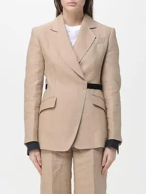 Max Mara Fionda Linen Webbing Blazer - Brown