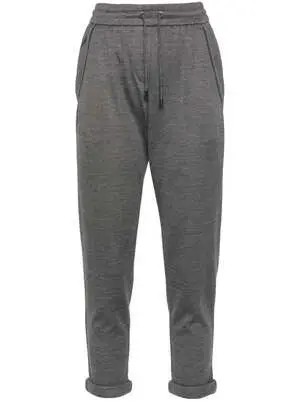 Brunello Cucinelli Cotton And Silk Trousers - Multicolor
